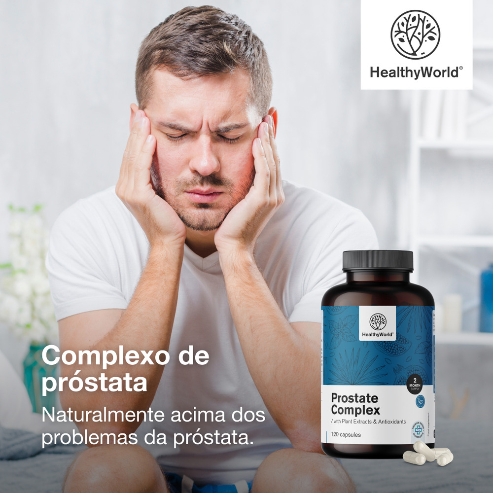 Complexo de próstata, 120 cápsulas - HealthyWorld.pt